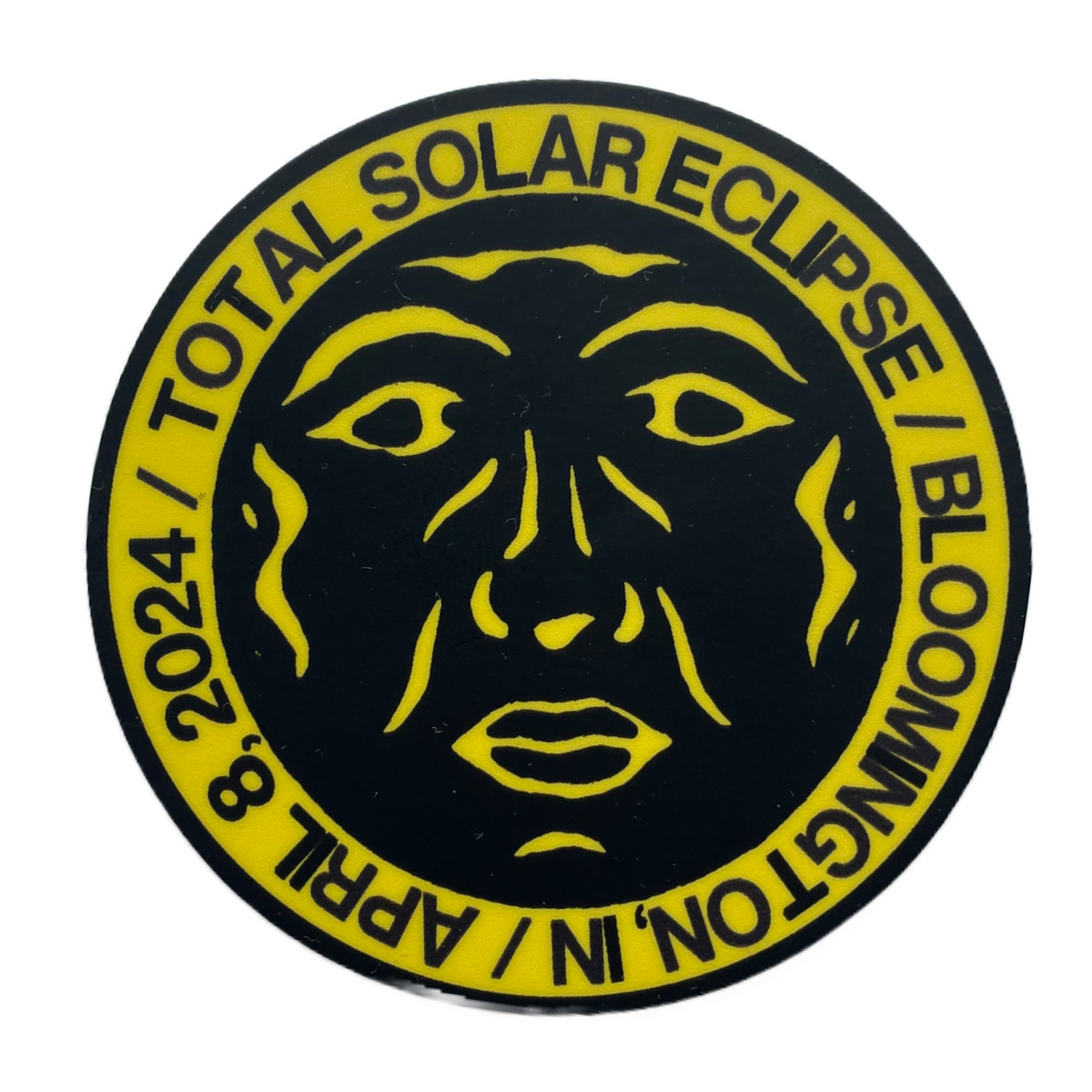 Eclipse Sticker - Moon Face – badknees