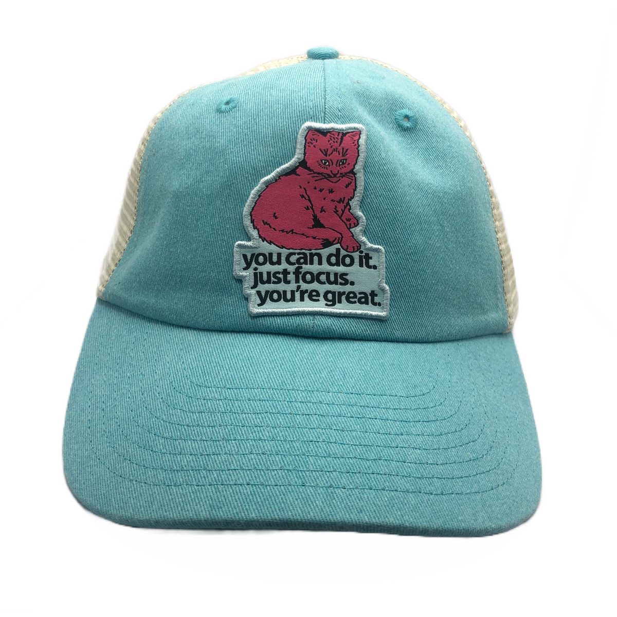 Focus Cat Cap - Aqua Stone – badknees