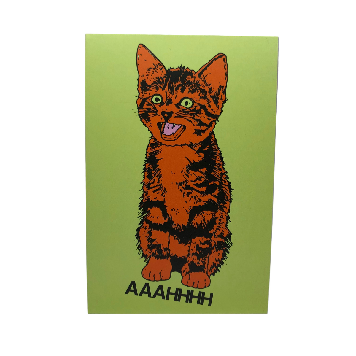 AAAHHHH Cat Postcard – badknees