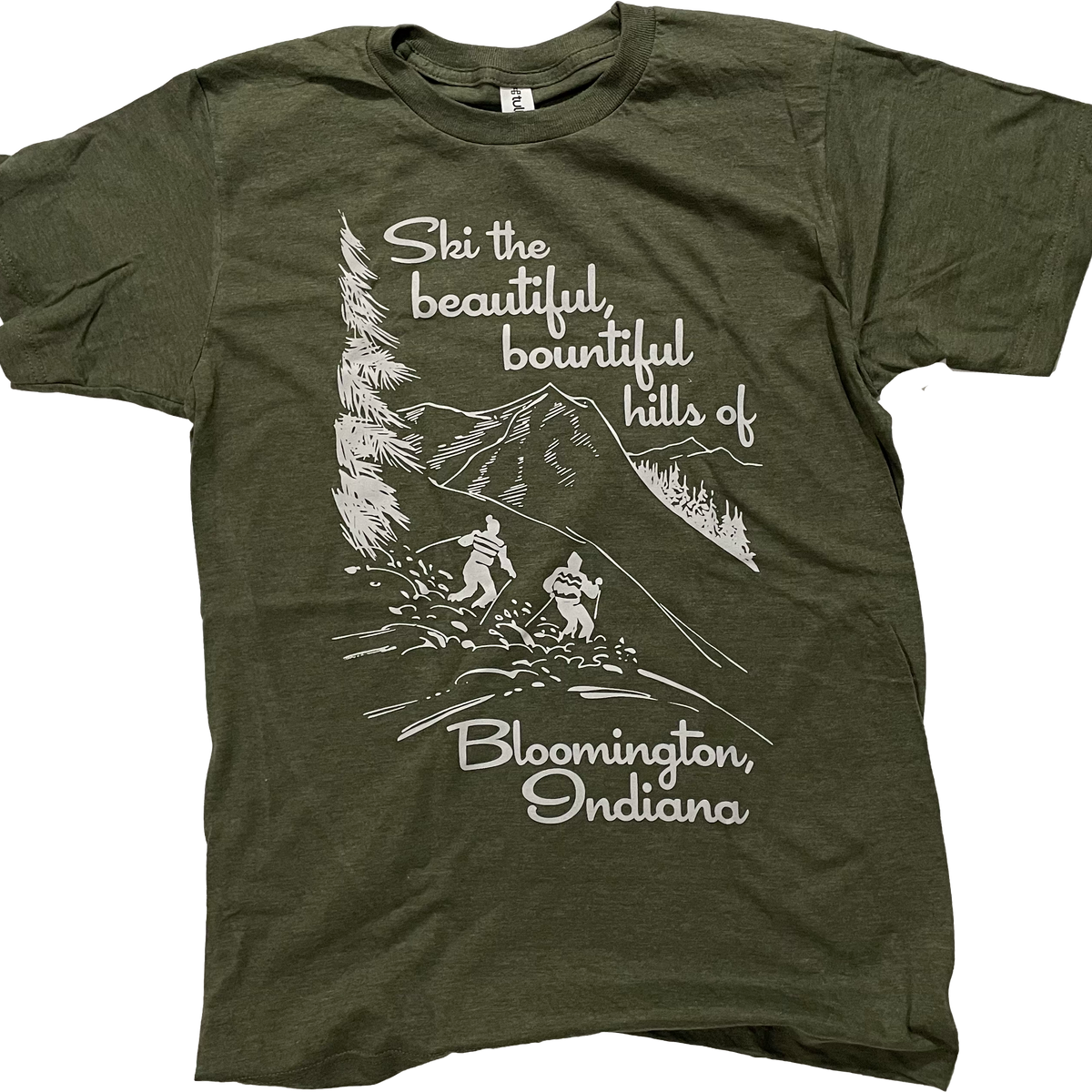 Ski Bloomington T-shirt - Forest Snow – badknees